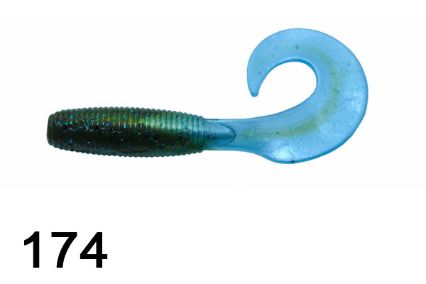 Bitter's 3" inch grubs are very popular with saltwater and smallmouth ...