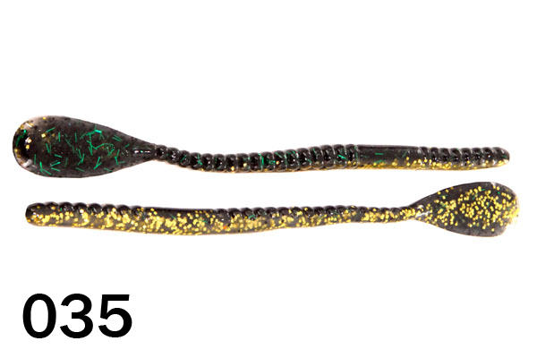 Bitter's 8" Paddle Tail Worm bulk Packaged