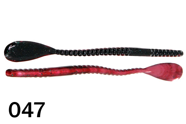 Bitter's 8" Paddle Tail Worm bulk Packaged