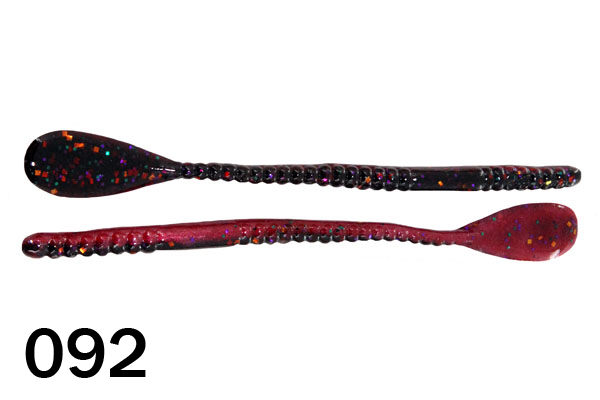 Bitter's 8" Paddle Tail Worm bulk Packaged