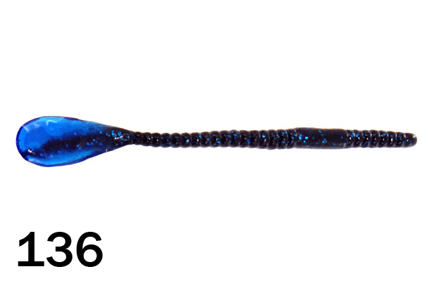 Bitter's 8" Paddle Tail Worm bulk Packaged
